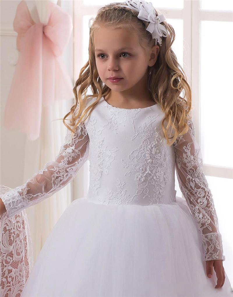 2016 Girls Long First Communion Dresses For Girls Vestidos De Comunion ...